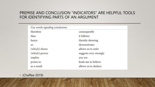 PowerPoint Textbook. Parts of an argument recognizing arguments-1-1-1-1.pptx