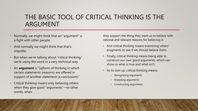 Powerpoint Textbook Parts Of An Argument Recognizing Arguments 1 1 1 1 1931
