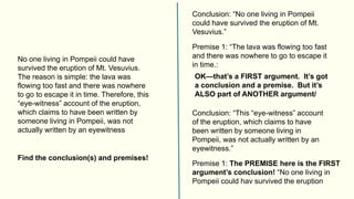 PowerPoint Textbook. Analyzing more complex arguments part 2. Chain arguments, arguments with ...