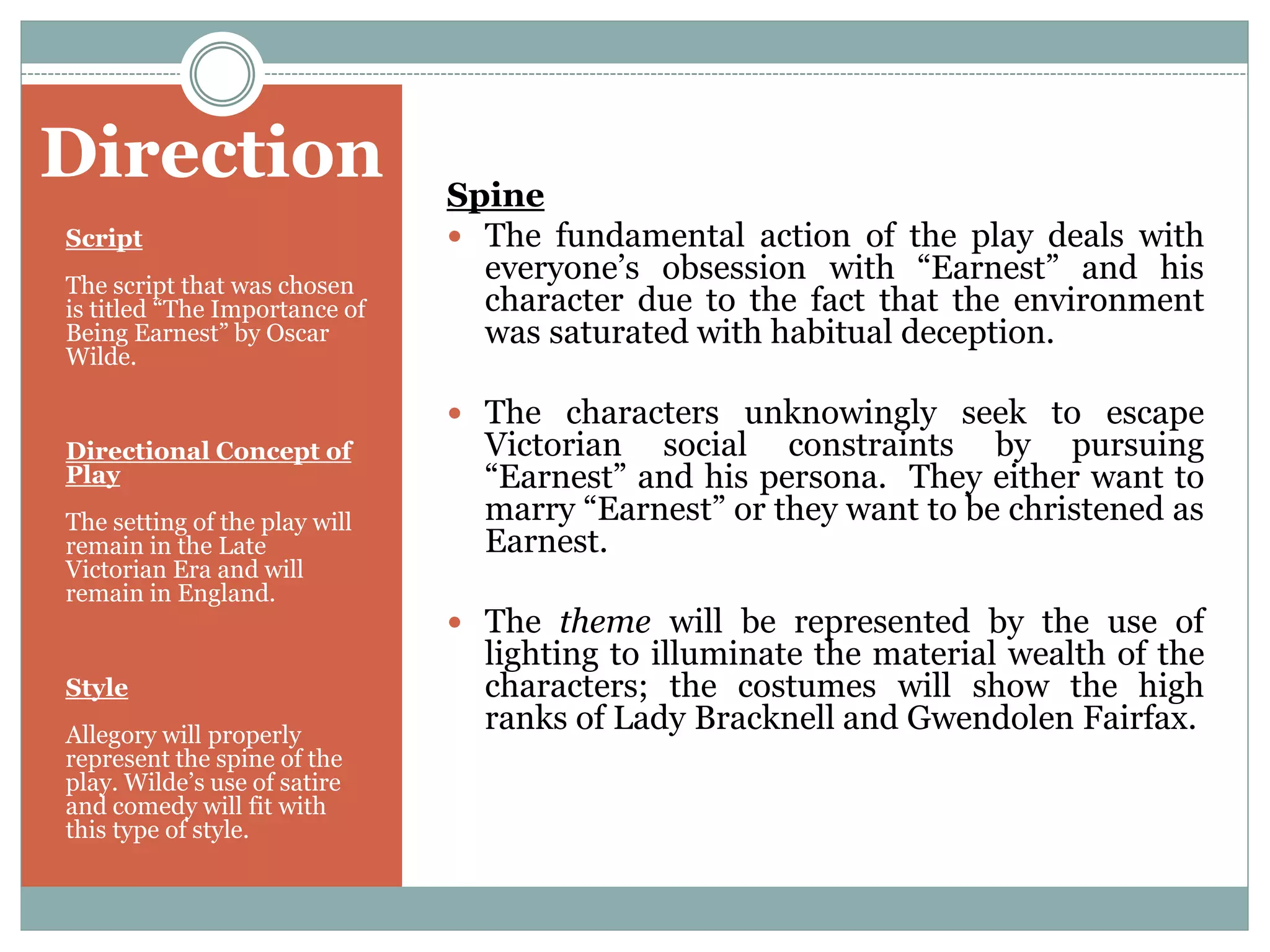 The Importance of Being Earnest | PPT