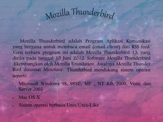 Mozilla Thunderbird | PPT