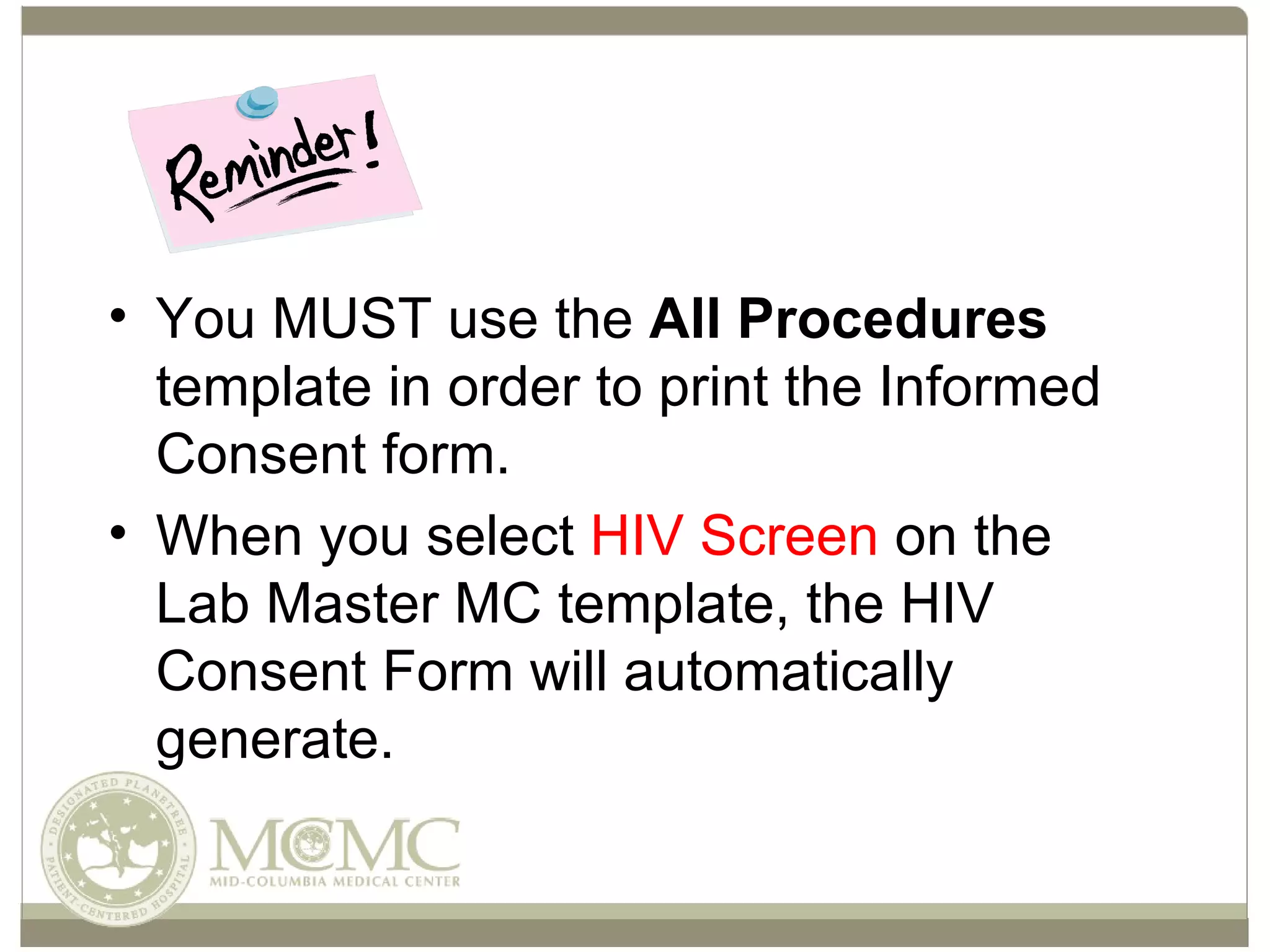 Informed Consent Instructions | PPT