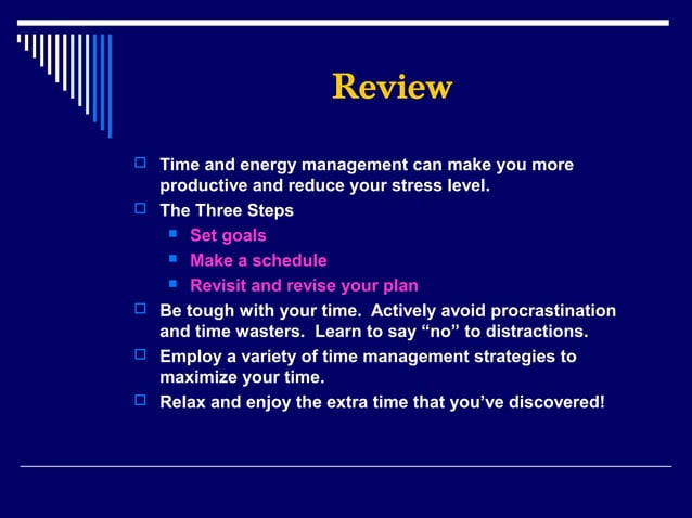 Powerpoint time management @ workplace | PPT