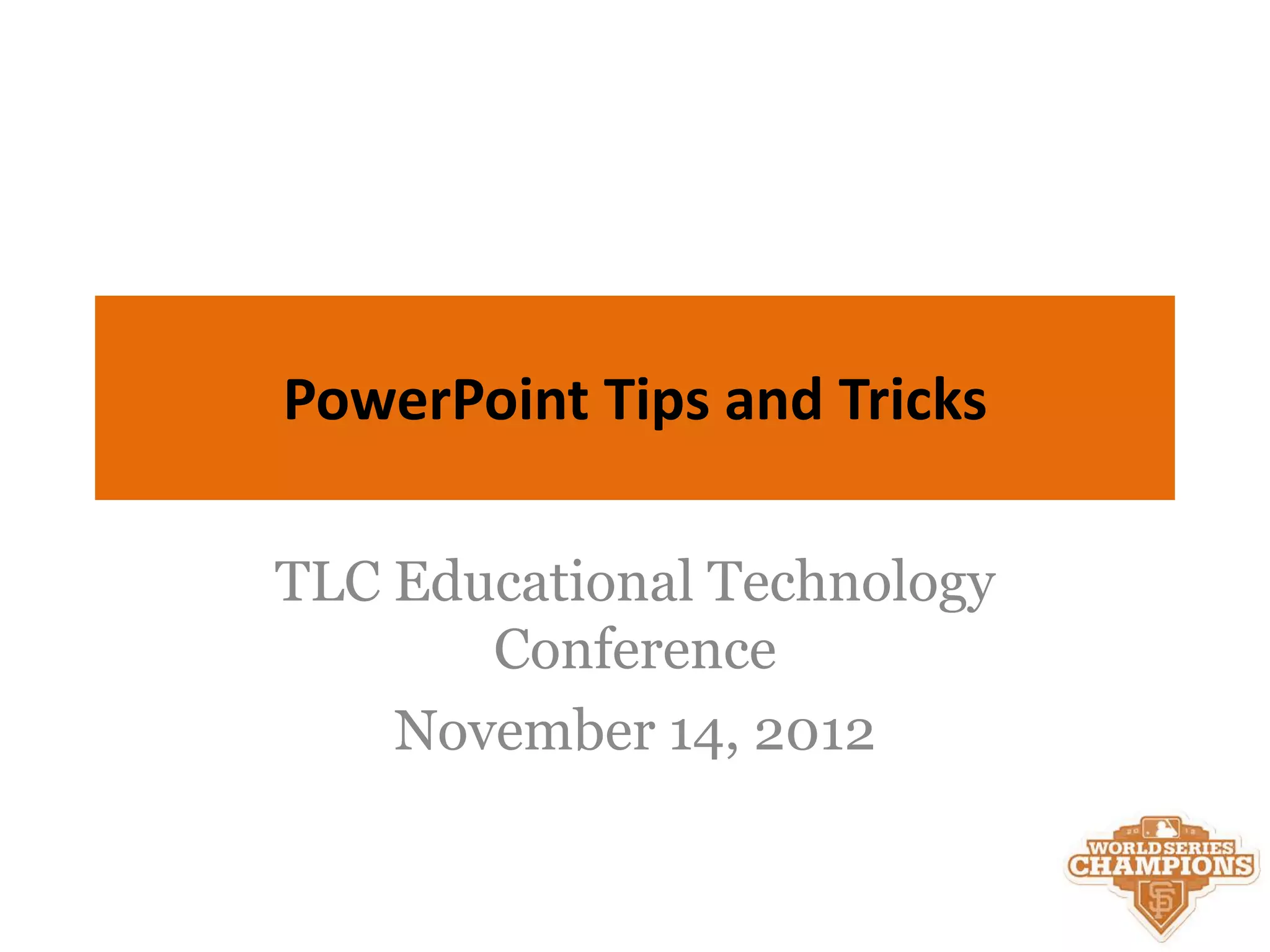 Power point tips and tricks | PPT