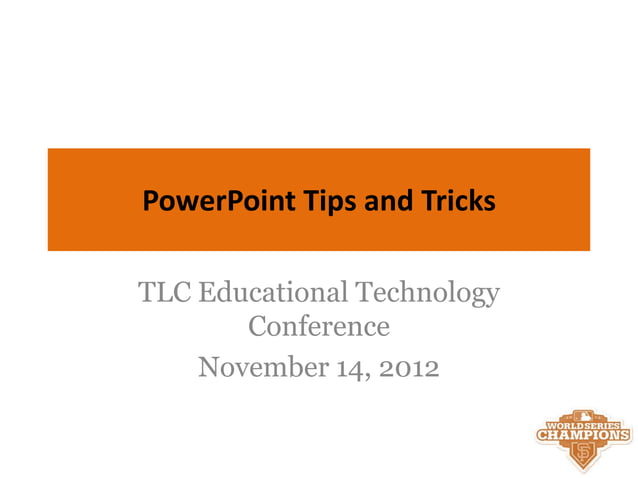 Power point tips and tricks | PPTX | Technology & Computing