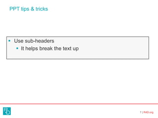 TTIPEC: Power point tips and tricks | PPT