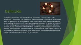 LA NAVIDAD POWER POINT | PPTX