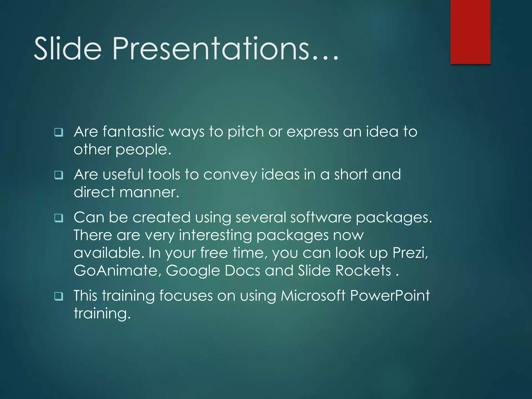 Creating a PowerPoint Presentation | PPTX