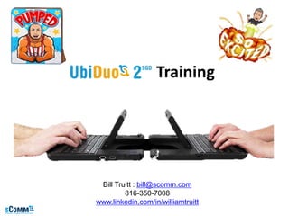 UbiDuo2 SGD training overview - sComm | PPTX