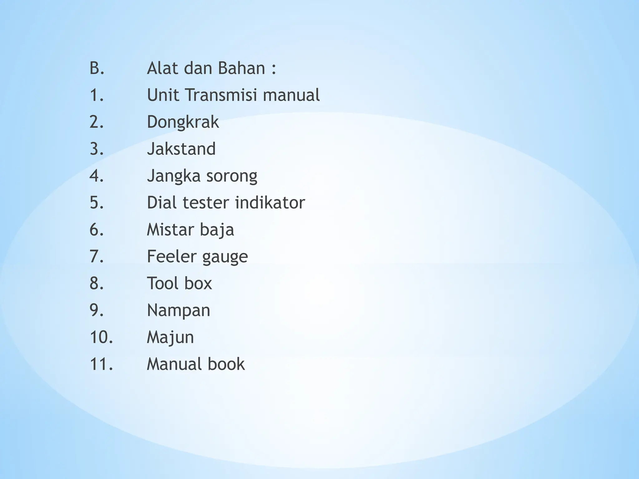 POWER POINT TRANSMISI MANUAL (CARA KERJA) | PPT