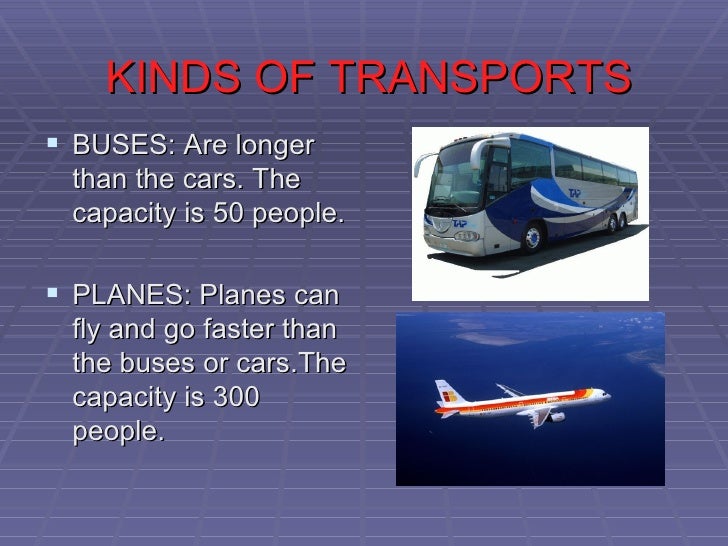 types of transport presentation