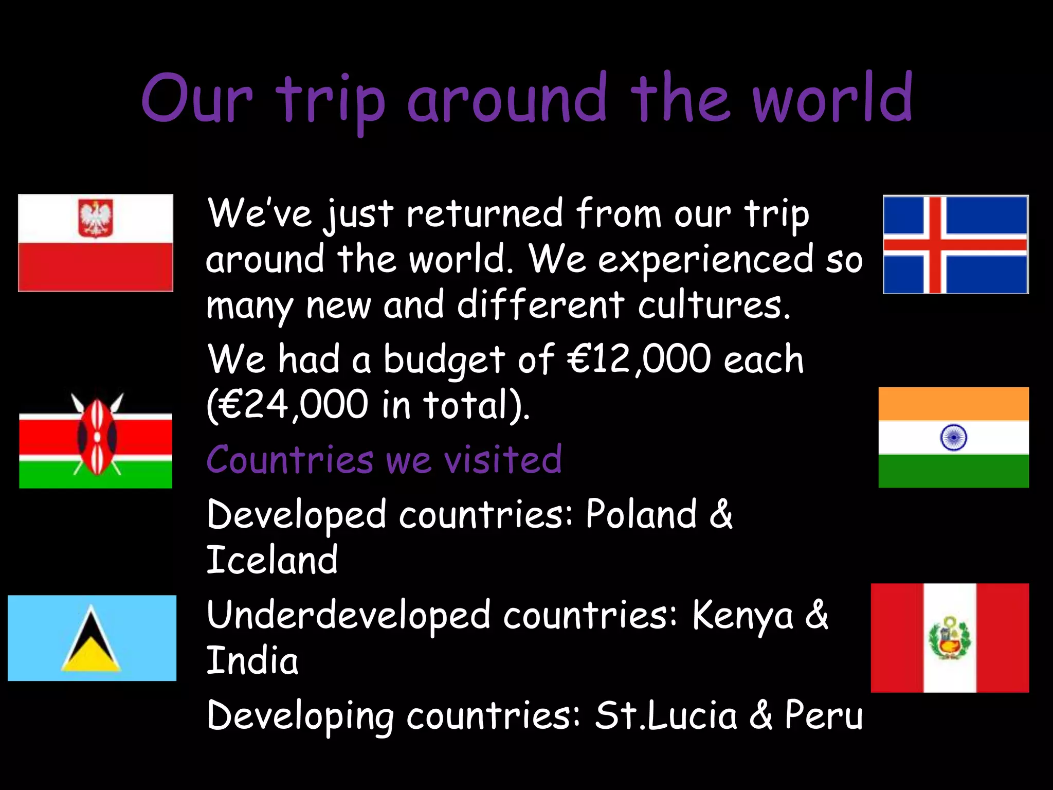 Powerpoint trip aorund the world | PPT