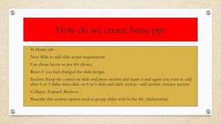 Power point tutorial | PPTX