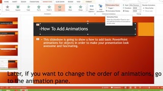 Power point tutorial basic animations.pptx