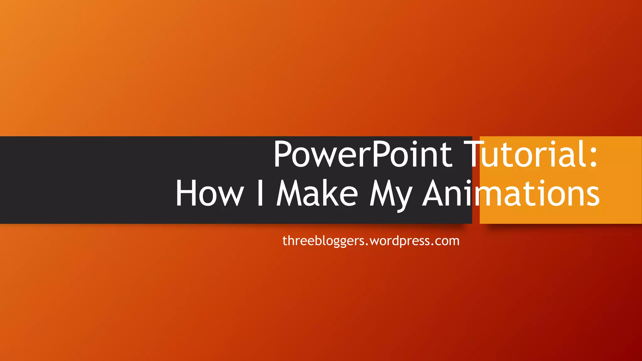 Power point tutorial how i make my animations | PPT