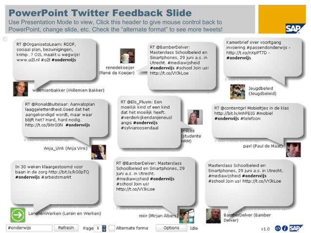 Powerpoint twitter tools onderwijs_rss | PPT