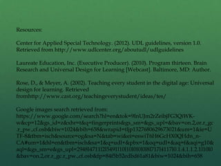 Power point udl APP4 Budd Julie | PPT