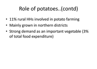 Financing in Transforming Potato Value Chain in Bangladesh: | PPTX