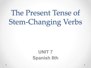 Powerpoint ~ verbos radicales | PPTX