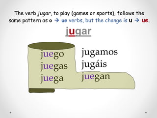 Powerpoint ~ verbos radicales | PPT