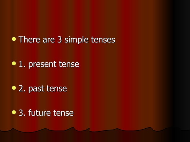 Power Point Verb Tense | PPT