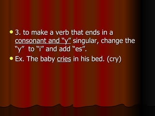 Power Point Verb Tense | PPT