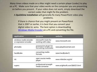 Powerpoint: Video and Audio | PPTX