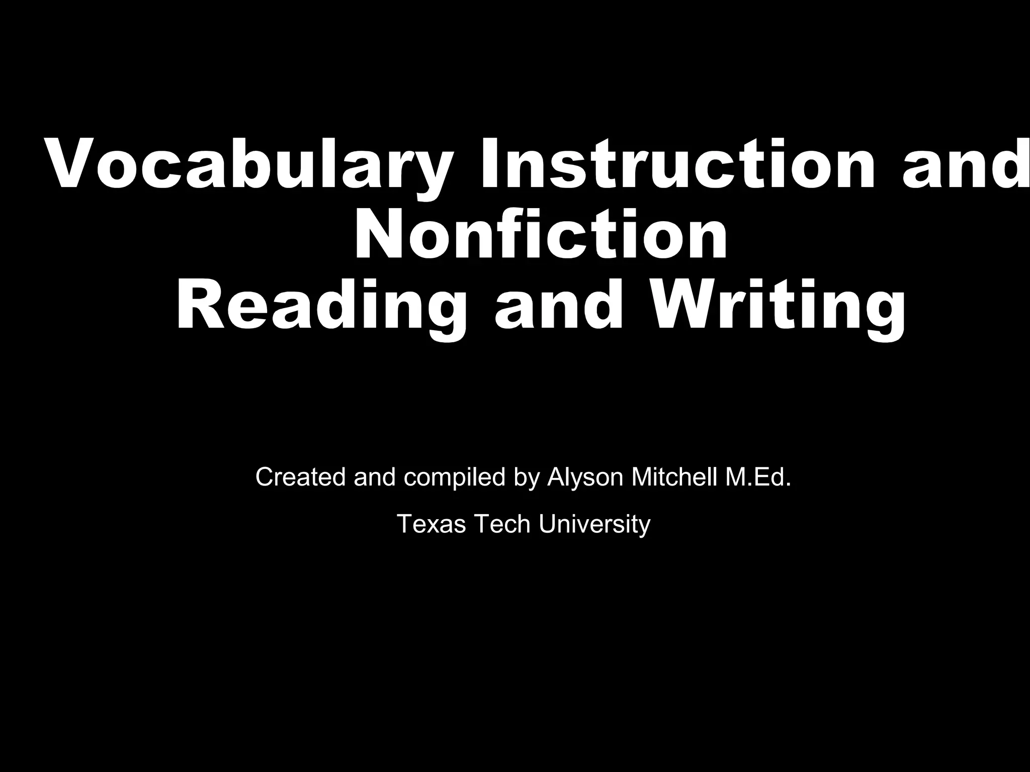 Power point vocabulary | PPT