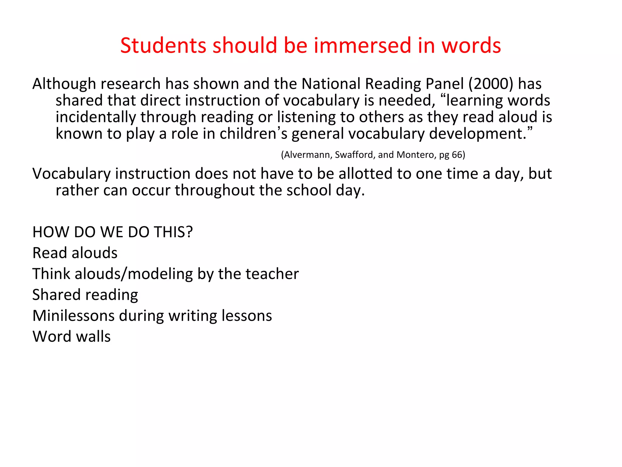 Power point vocabulary | PPT