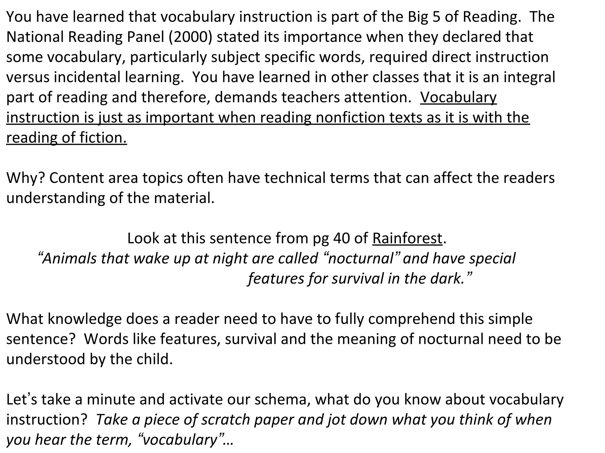 Power point vocabulary | PPT