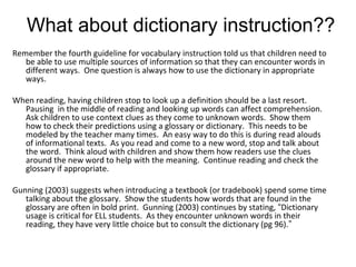 Power point vocabulary | PPT