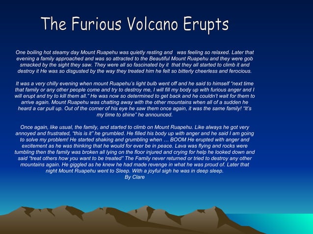 Power point volcano compare and contrast 1 | PPT