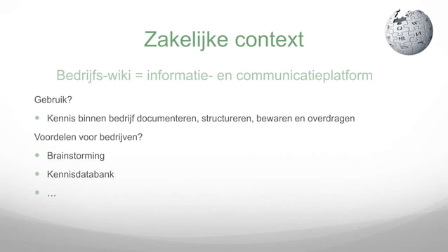 Powerpoint Wikipedia VIVES | PPTX