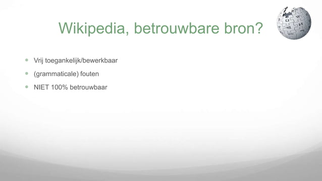 Powerpoint Wikipedia VIVES | PPTX