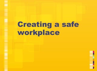 Workplace Safety - awareness training for support staff | PPT
