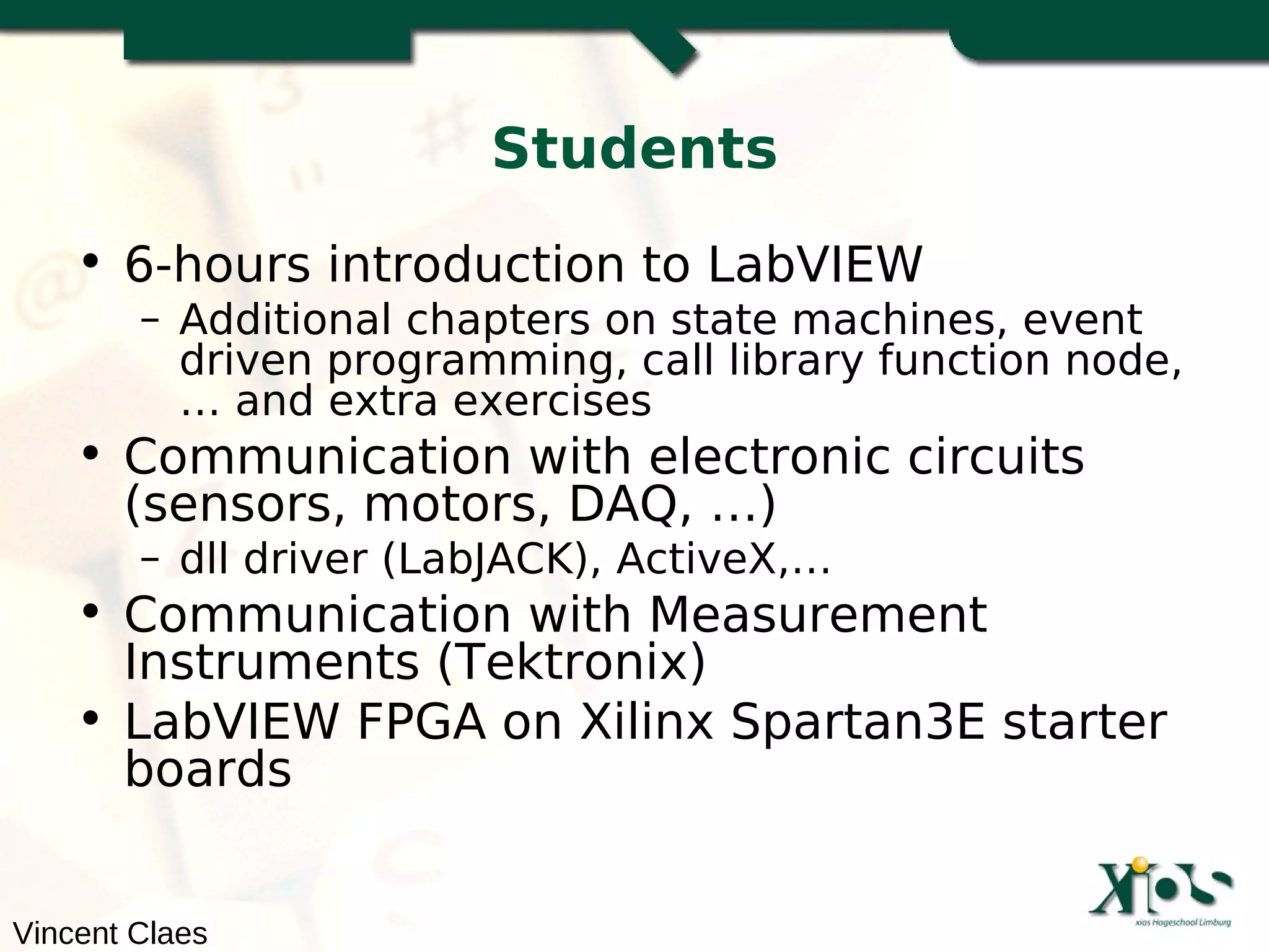 LabVIEW FPGA @ XIOS Hogeschool Limburg | PDF | Computing | Technology ...