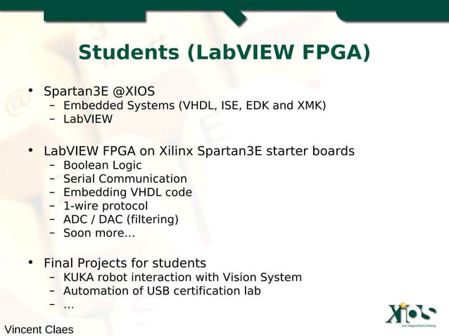 LabVIEW FPGA @ XIOS Hogeschool Limburg | PDF | Computing | Technology ...