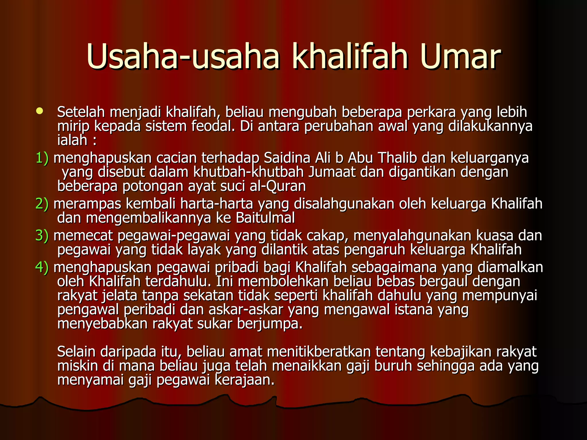 Power poin umar bin abdul aziz | PPT