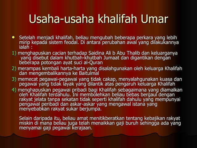 Power poin umar bin abdul aziz | PPT