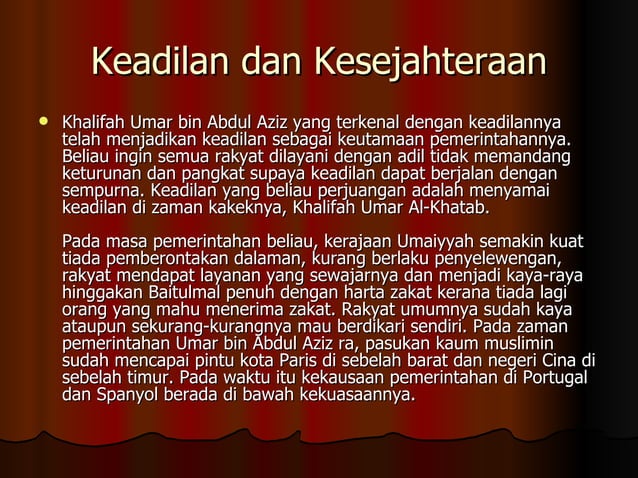 Power poin umar bin abdul aziz | PPT