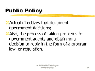 power and policy in nursing management.ppt