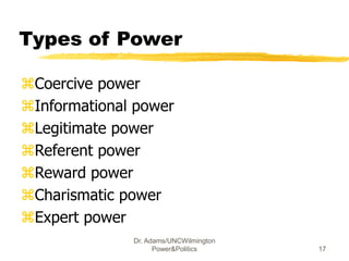 power and policy in nursing management.ppt