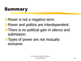 power and policy in nursing management.ppt