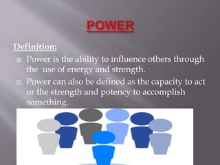 Power & politics | PPTX