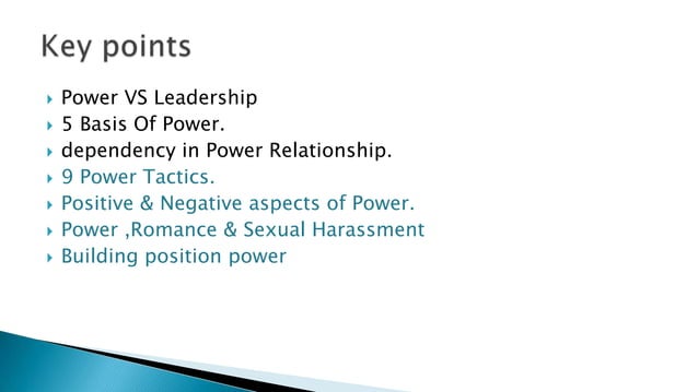 interpersonal Skills - Power and Politics | PPT