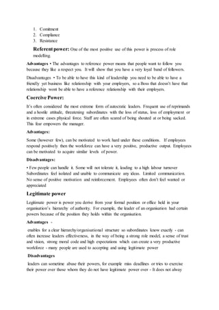 Power & Politics in an organization | DOCX