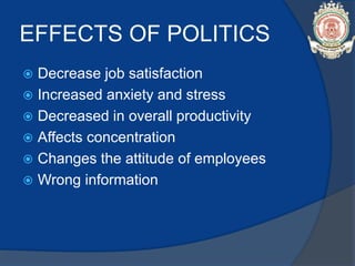 Power Politics and Organizational Change | PPT