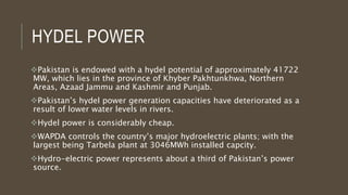 Power potential in pakistan | PPTX | Gas and Electric | Home Utilities
