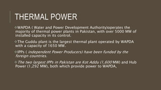 Power potential in pakistan | PPTX