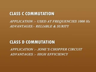 Class C & Class D Commutation | PPT